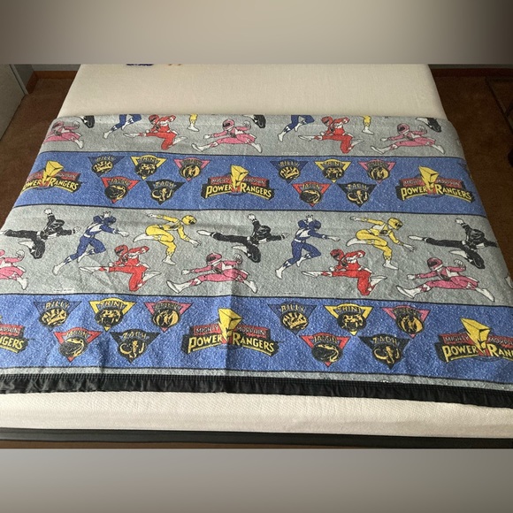 Bedding | 1994 Power Rangers Blanket With Silk Border | Poshmark